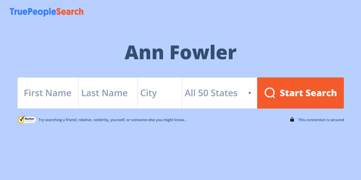Ann Fowler Phone Number, Address, Email & More - TruePeopleSearch.net