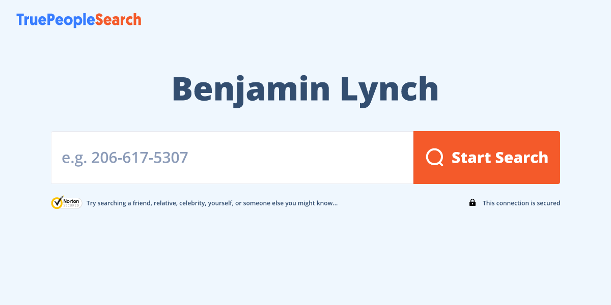 Benjamin Lynch Phone Number, Address, Email & More - TruePeopleSearch.net