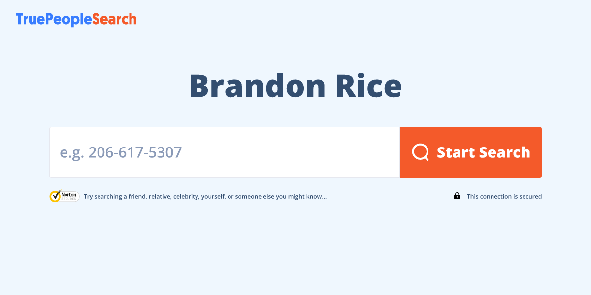 Brandon Rice Phone Number, Address, Email & More - TruePeopleSearch.net