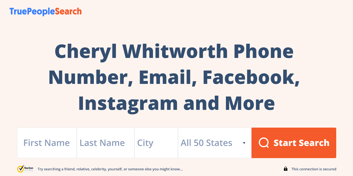 Cheryl Whitworth: Number, Email, Facebook, Instagram and More