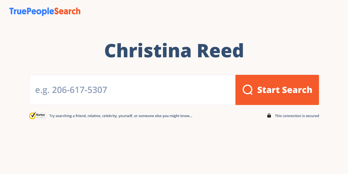 Christina Reed Phone Number, Address, Email & More - TruePeopleSearch.net