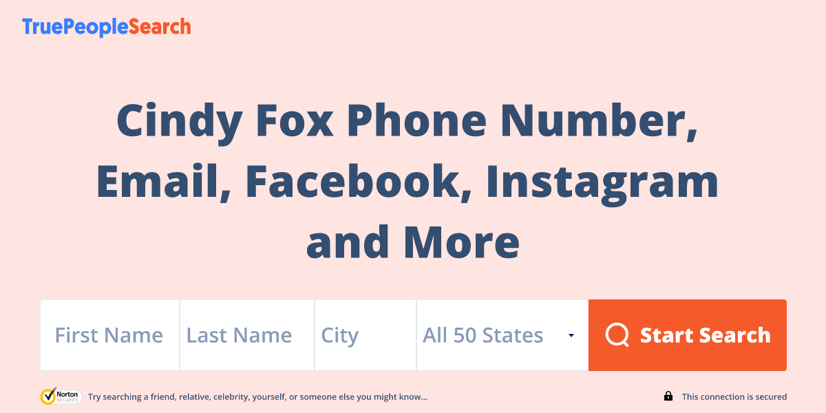 Cindy Fox: Number, Email, Facebook, Instagram and More