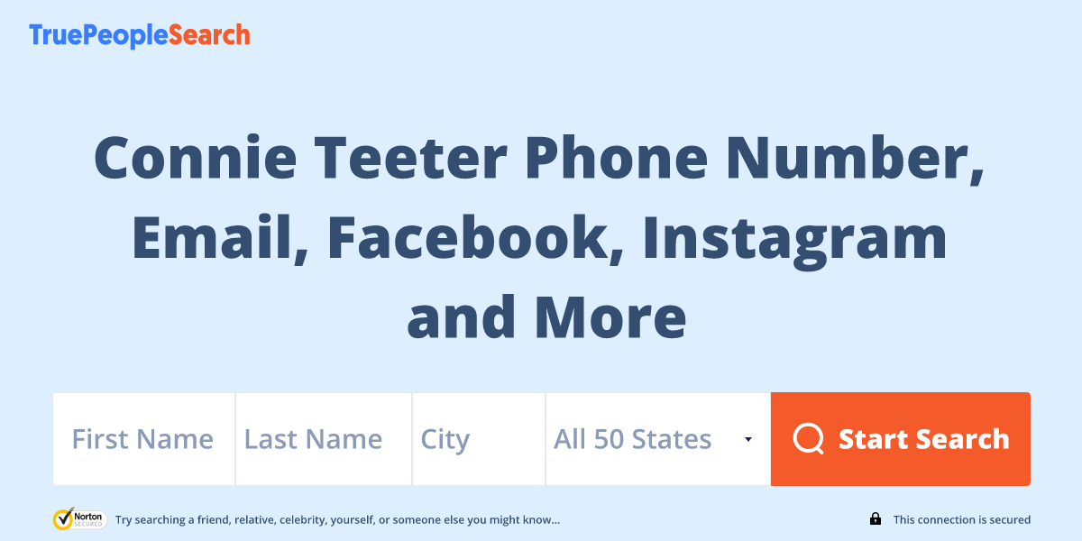 Connie Teeter: Number, Email, Facebook, Instagram and More