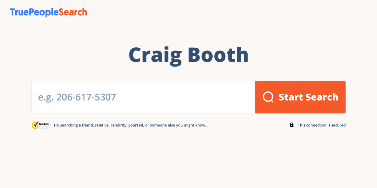 Craig Booth: Number, Email, Facebook, Instagram and More