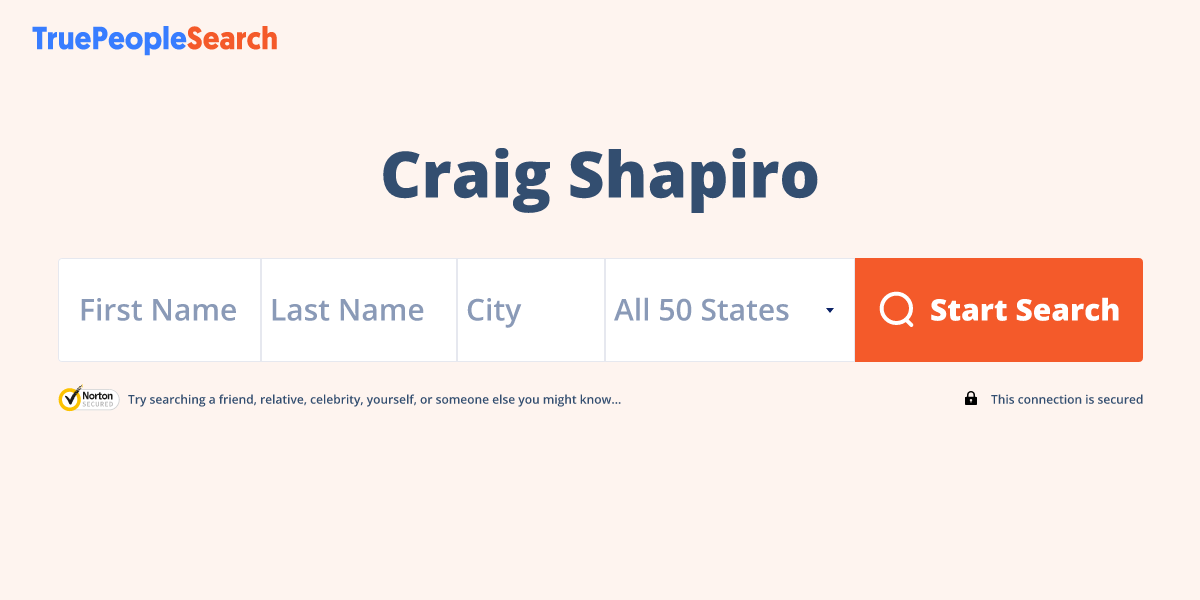 Craig Shapiro Phone Number, Address, Email & More - TruePeopleSearch.net