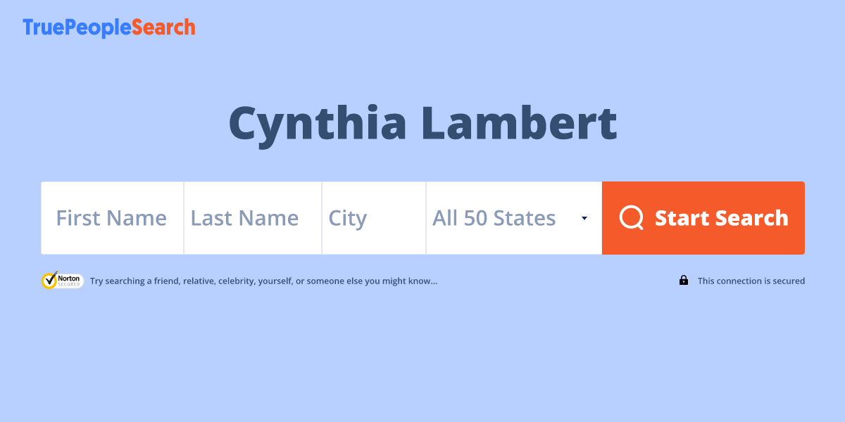 Cynthia Lambert Phone Number, Address, Email & More - TruePeopleSearch.net