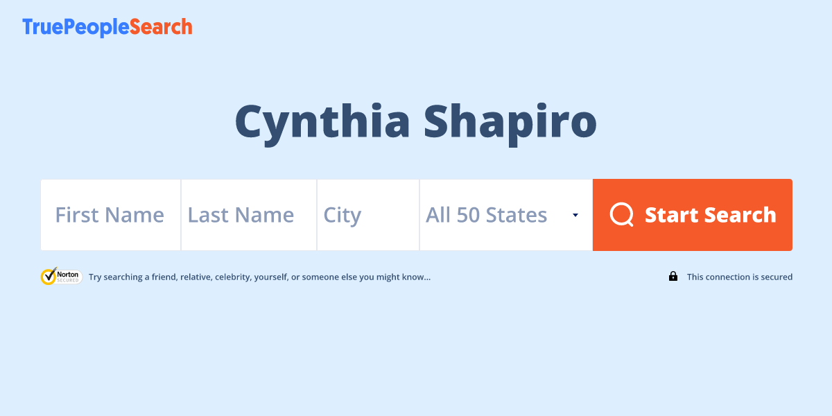 Cynthia Shapiro Phone Number, Address, Email & More - TruePeopleSearch.net