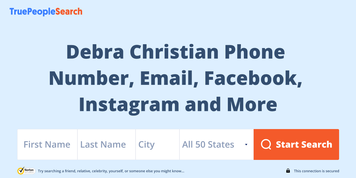 Debra Christian: Number, Email, Facebook, Instagram and More