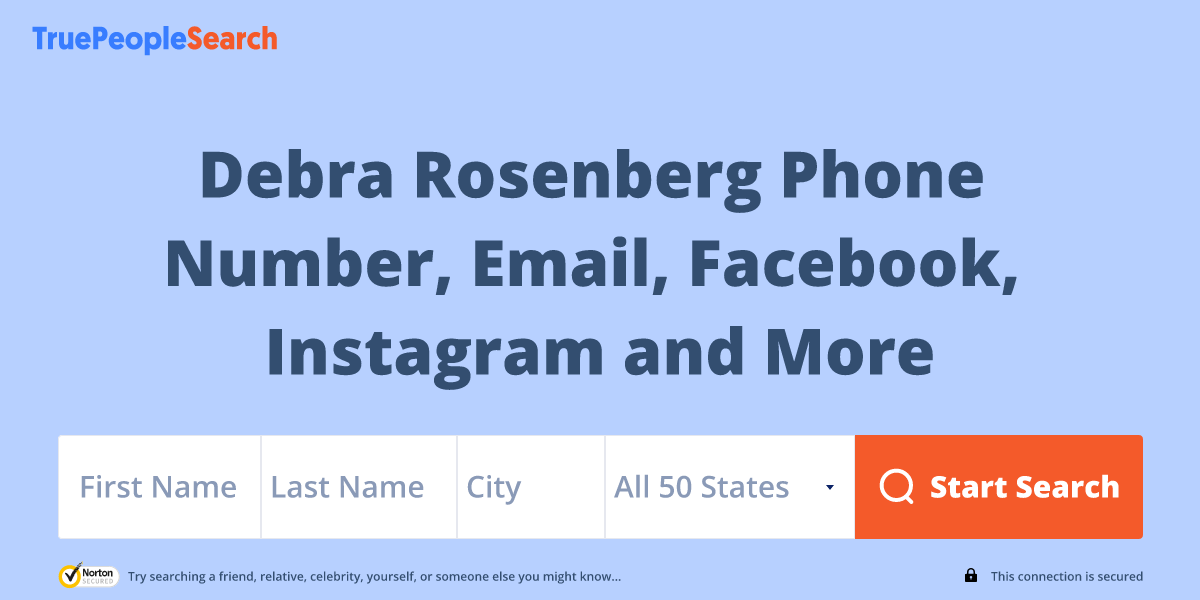 Debra Rosenberg: Number, Email, Facebook, Instagram and More
