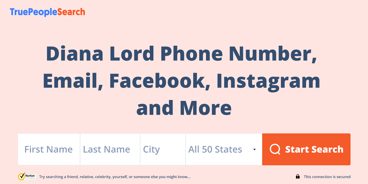 Diana Lord: Number, Email, Facebook, Instagram and More
