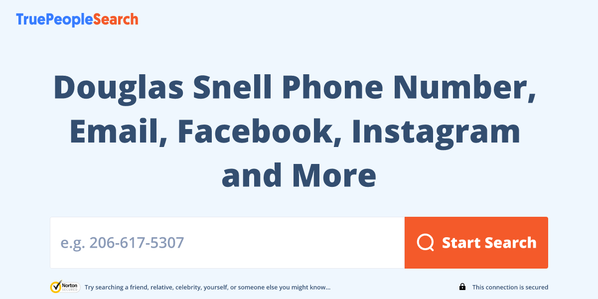 Douglas Snell: Number, Email, Facebook, Instagram and More