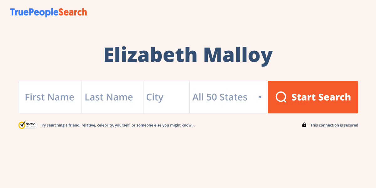 Elizabeth Malloy Phone Number, Address, Email & More - TruePeopleSearch.net
