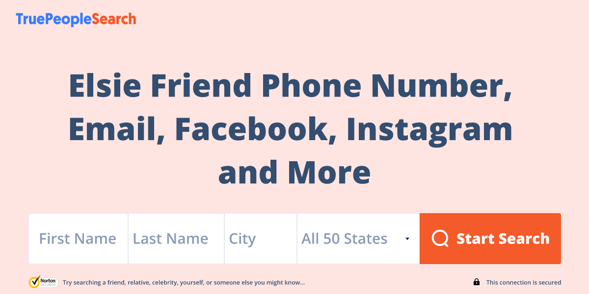 Elsie Friend: Number, Email, Facebook, Instagram and More