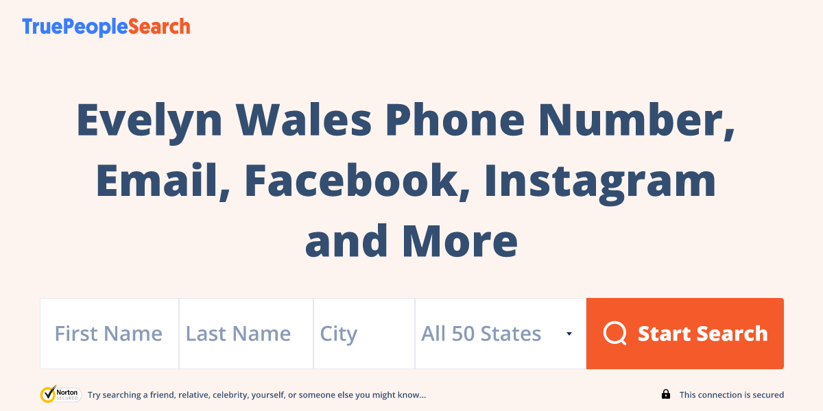 Evelyn Wales: Number, Email, Facebook, Instagram and More