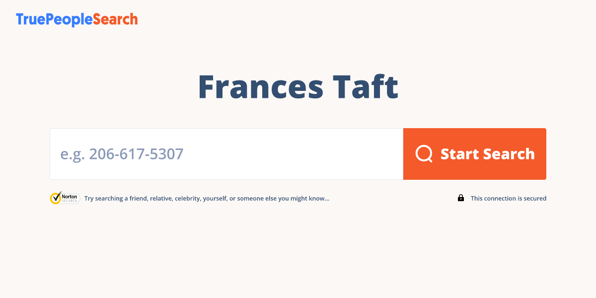 Frances Taft: Number, Email, Facebook, Instagram and More