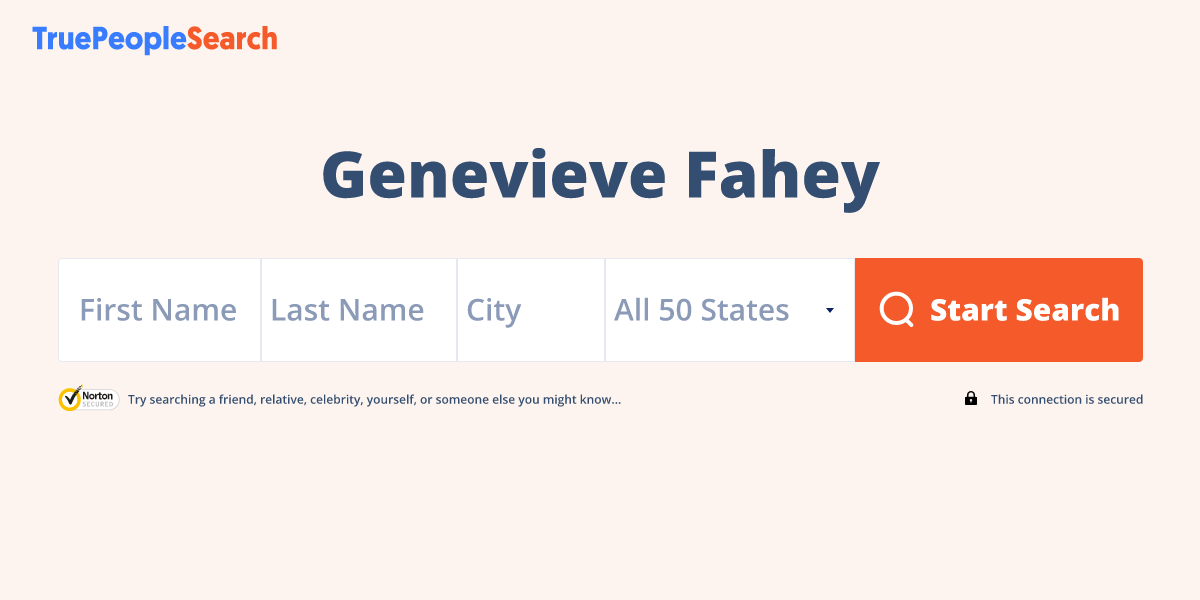 Genevieve Fahey Phone Number, Address, Email & More - TruePeopleSearch.net