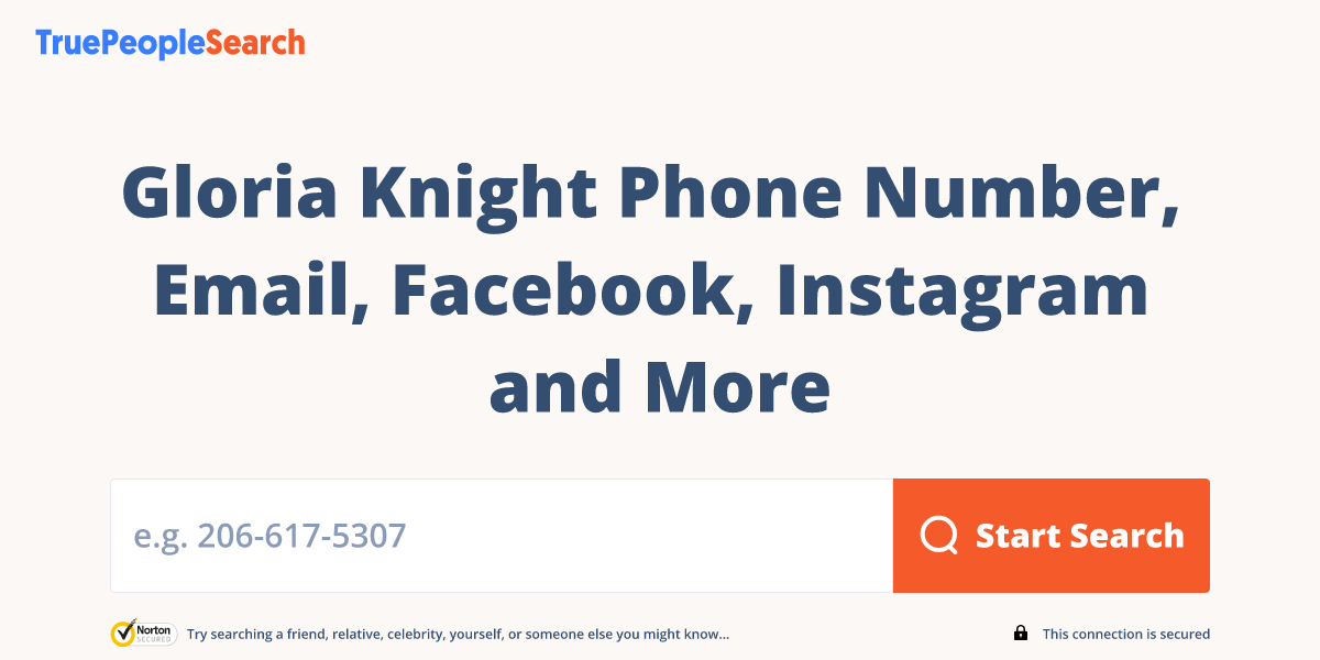 Gloria Knight: Number, Email, Facebook, Instagram and More