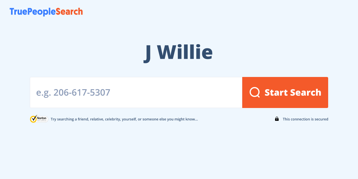 J Willie Phone Number, Address, Email & More - TruePeopleSearch.net