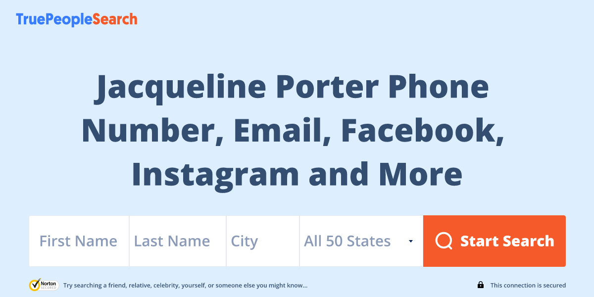 Jacqueline Porter: Number, Email, Facebook, Instagram and More
