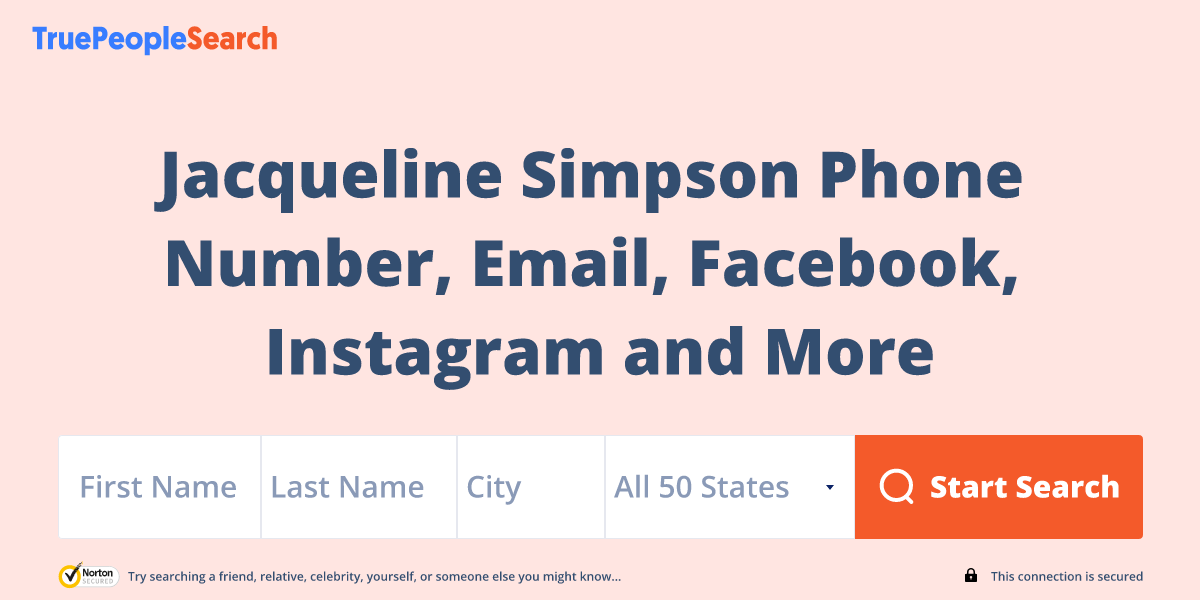 Jacqueline Simpson: Number, Email, Facebook, Instagram and More