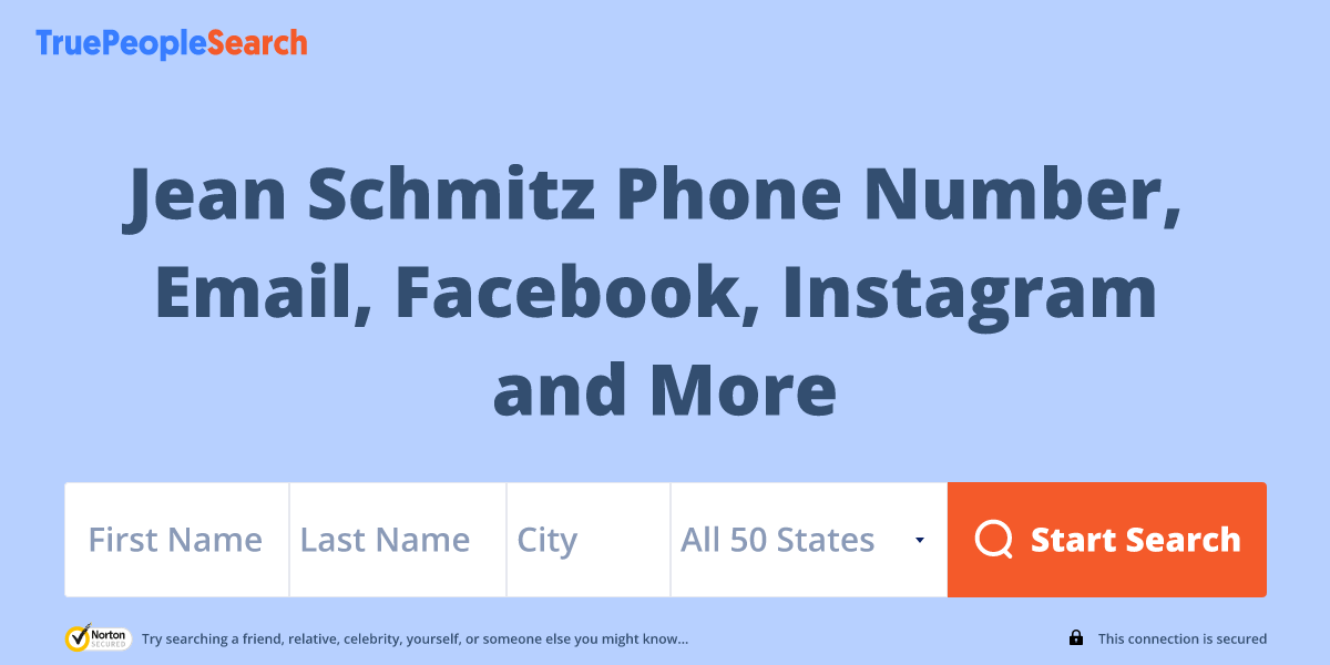 Jean Schmitz Phone Number, Address, Email & More - TruePeopleSearch.net