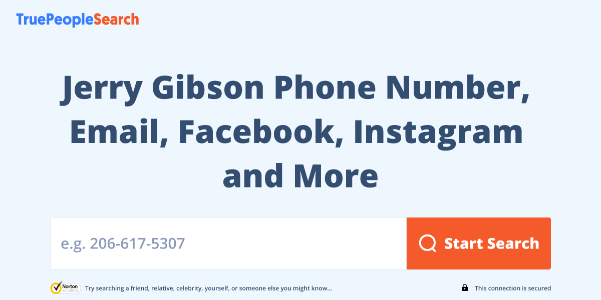 Jerry Gibson: Number, Email, Facebook, Instagram and More