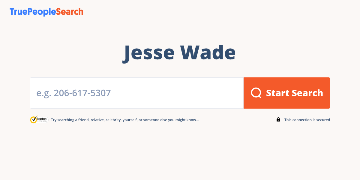Jesse Wade Phone Number, Address, Email & More - TruePeopleSearch.net