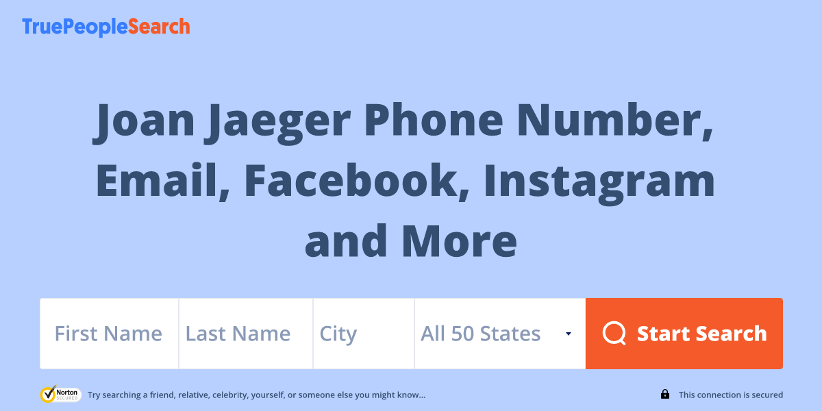 Joan Jaeger: Number, Email, Facebook, Instagram and More