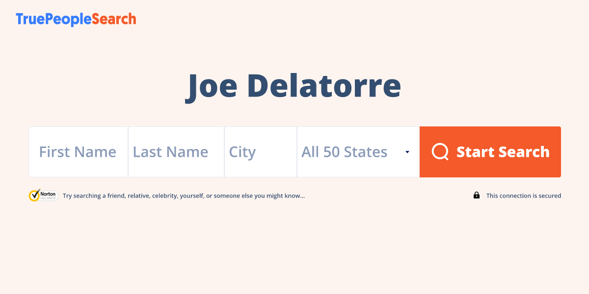Joe Delatorre Phone Number, Address, Email & More - TruePeopleSearch.net