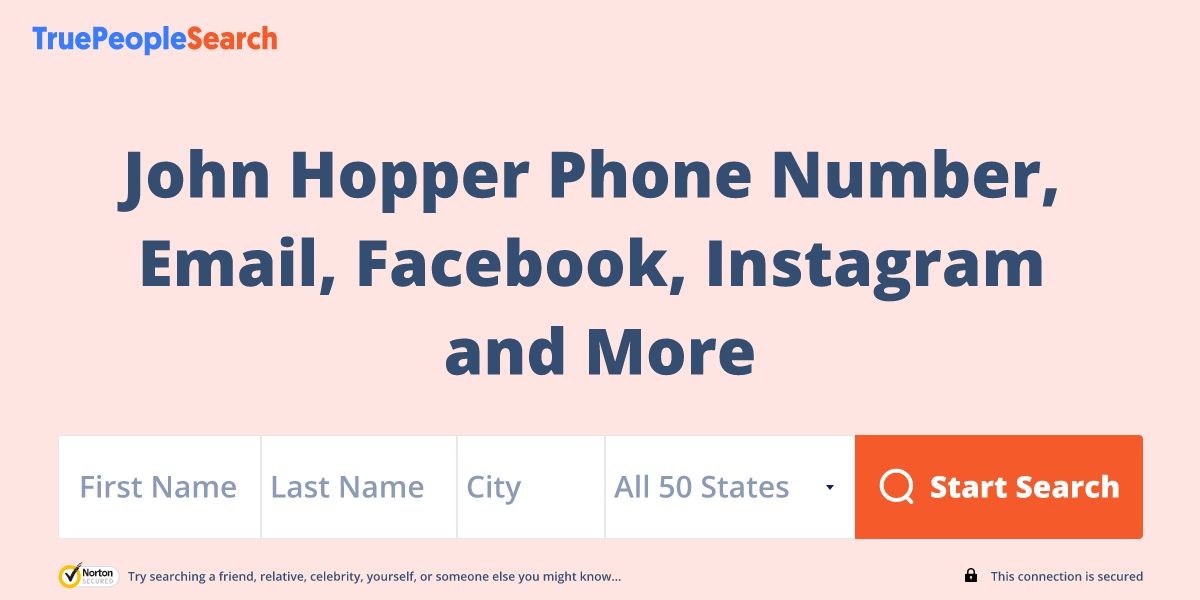 John Hopper: Number, Email, Facebook, Instagram and More