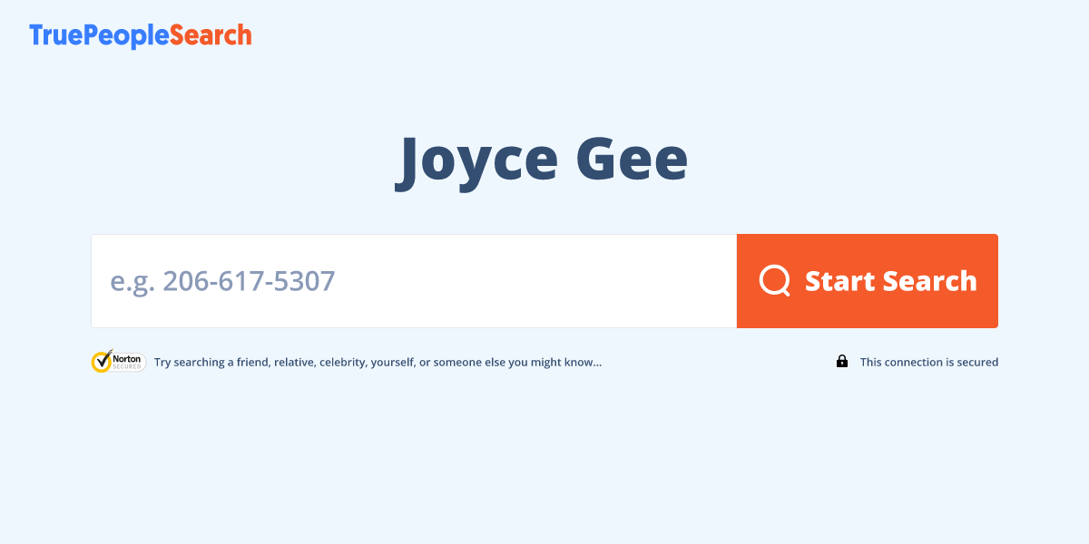 Joyce Gee Phone Number, Address, Email & More - TruePeopleSearch.net