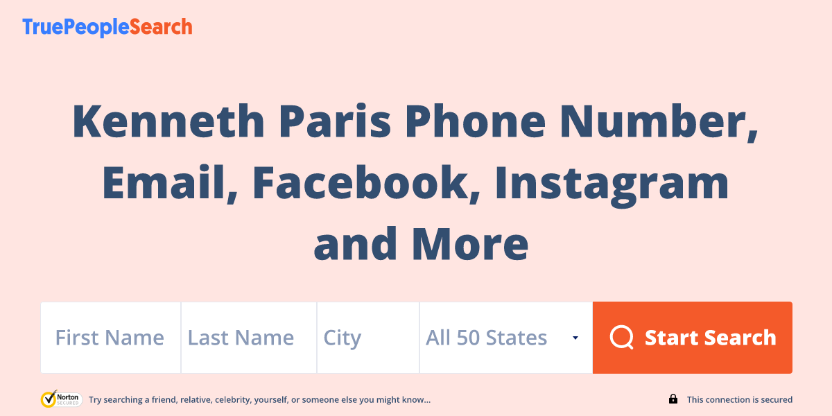 Kenneth Paris: Number, Email, Facebook, Instagram and More