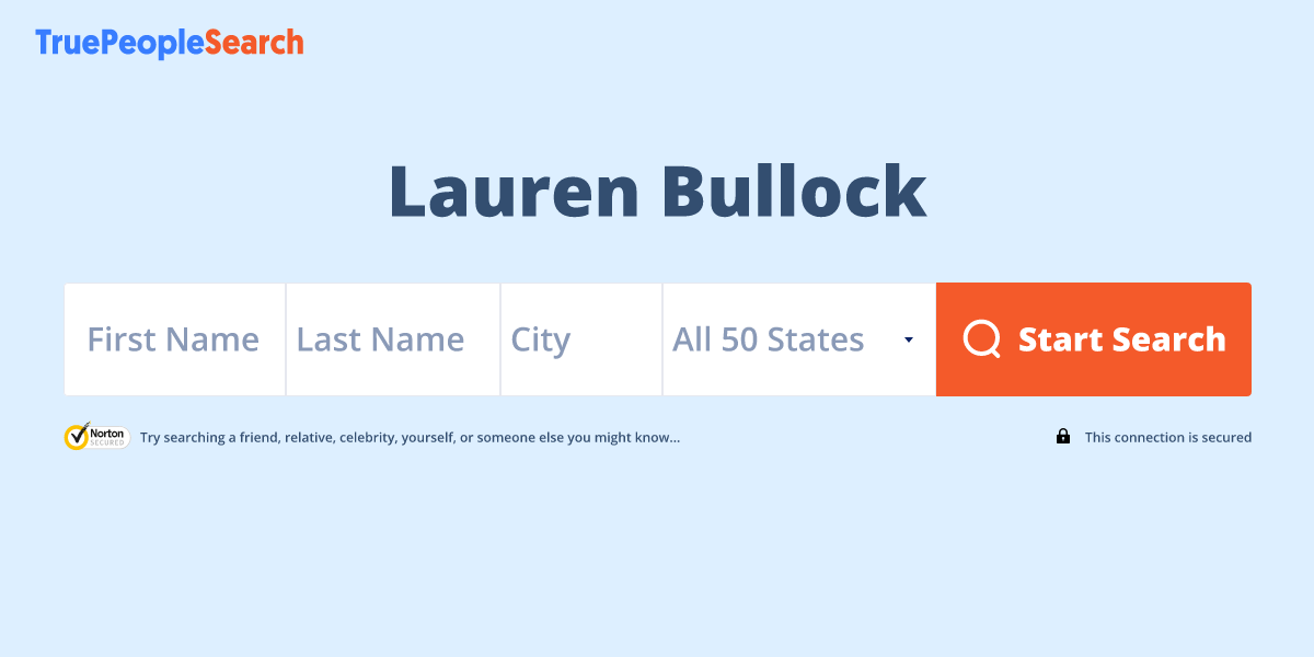 Lauren Bullock Phone Number, Address, Email & More - TruePeopleSearch.net