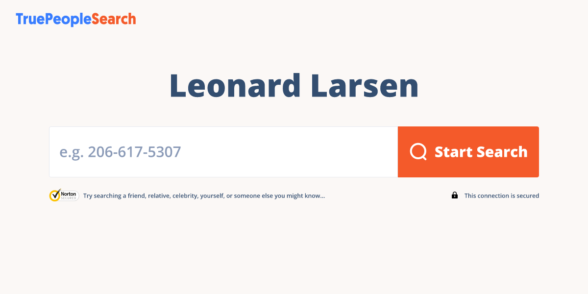 Leonard Larsen Phone Number, Address, Email & More - TruePeopleSearch.net