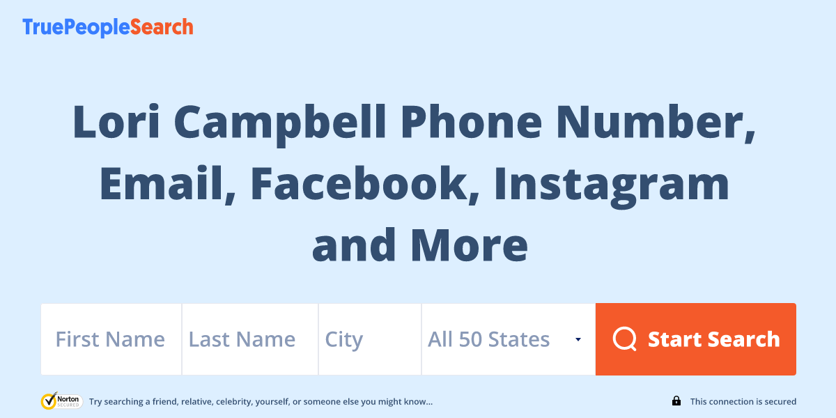 Lori Campbell: Number, Email, Facebook, Instagram and More