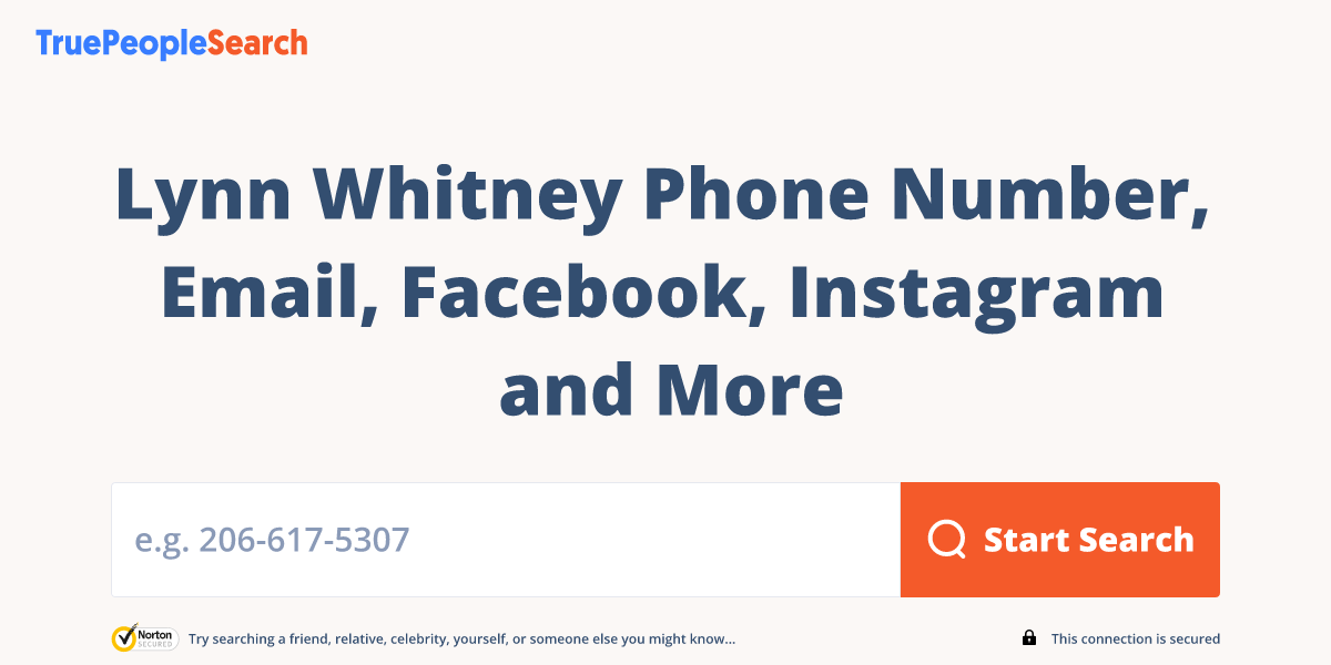 Lynn Whitney: Number, Email, Facebook, Instagram and More
