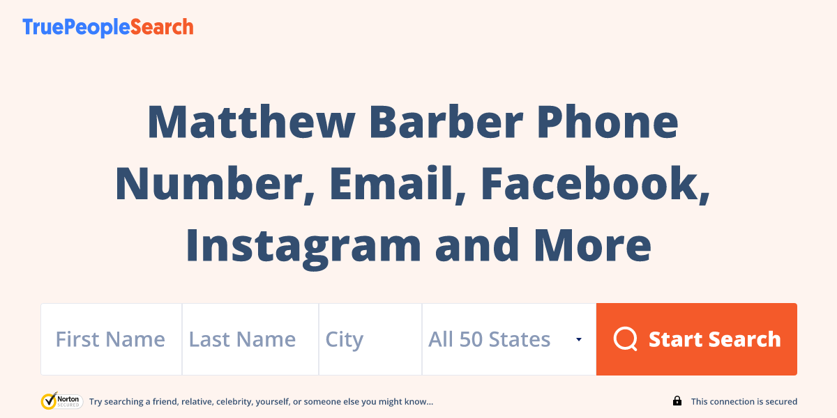 Matthew Barber: Number, Email, Facebook, Instagram and More