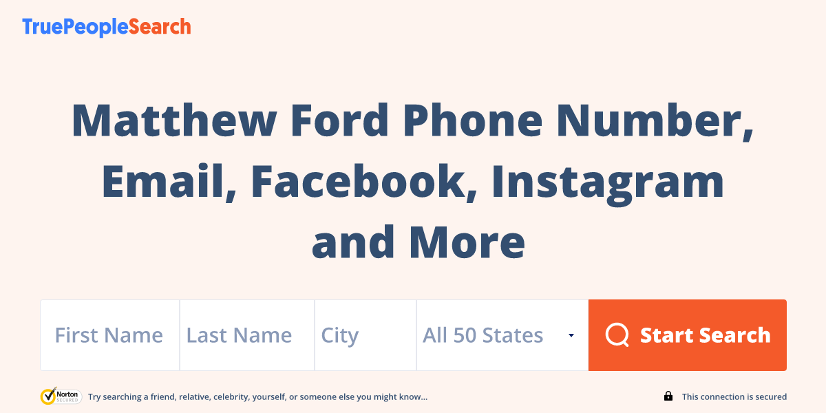 Matthew Ford: Number, Email, Facebook, Instagram and More