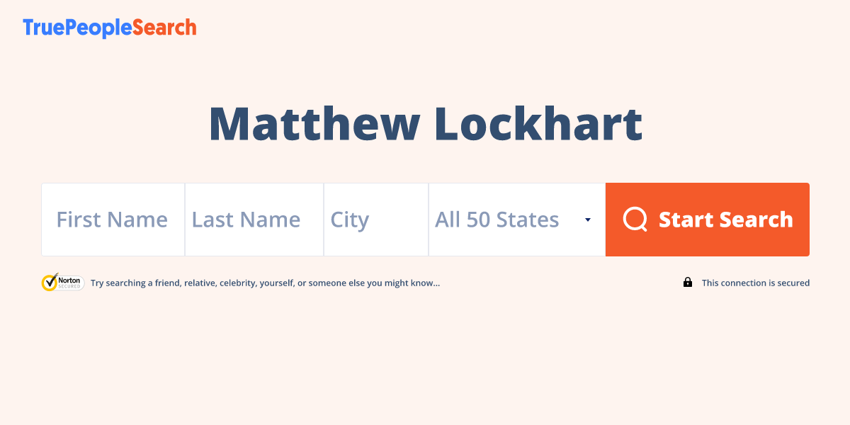 Matthew Lockhart Phone Number, Address, Email & More - TruePeopleSearch.net
