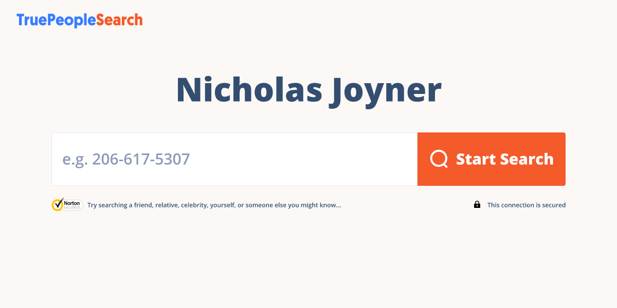 Nicholas Joyner Phone Number, Address, Email & More - TruePeopleSearch.net