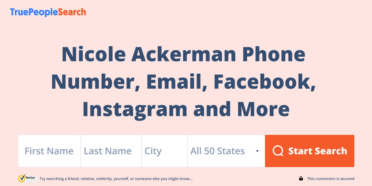 Nicole Ackerman: Number, Email, Facebook, Instagram and More