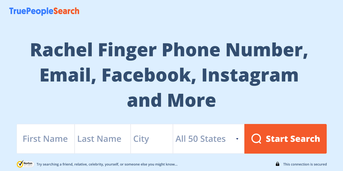 Rachel Finger: Number, Email, Facebook, Instagram and More