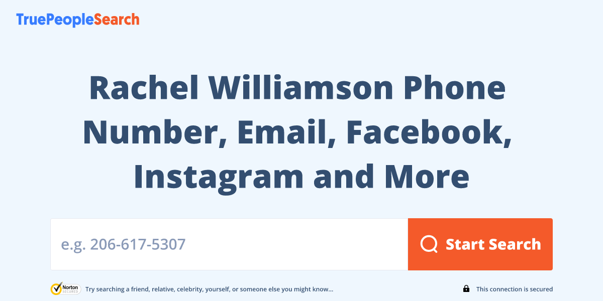 Rachel Williamson: Number, Email, Facebook, Instagram and More