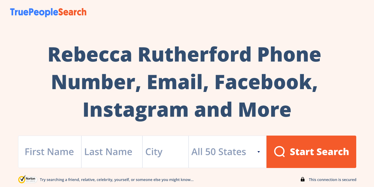 Rebecca Rutherford: Number, Email, Facebook, Instagram and More