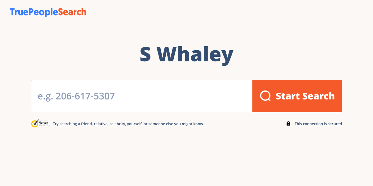 S Whaley Phone Number, Address, Email & More - TruePeopleSearch.net