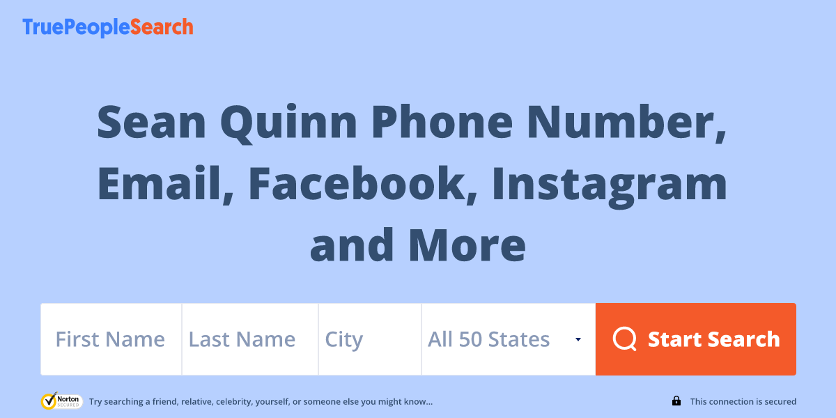 Sean Quinn: Number, Email, Facebook, Instagram and More