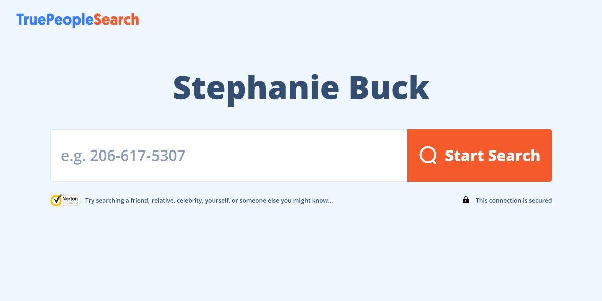 Stephanie Buck Phone Number, Address, Email & More - TruePeopleSearch.net