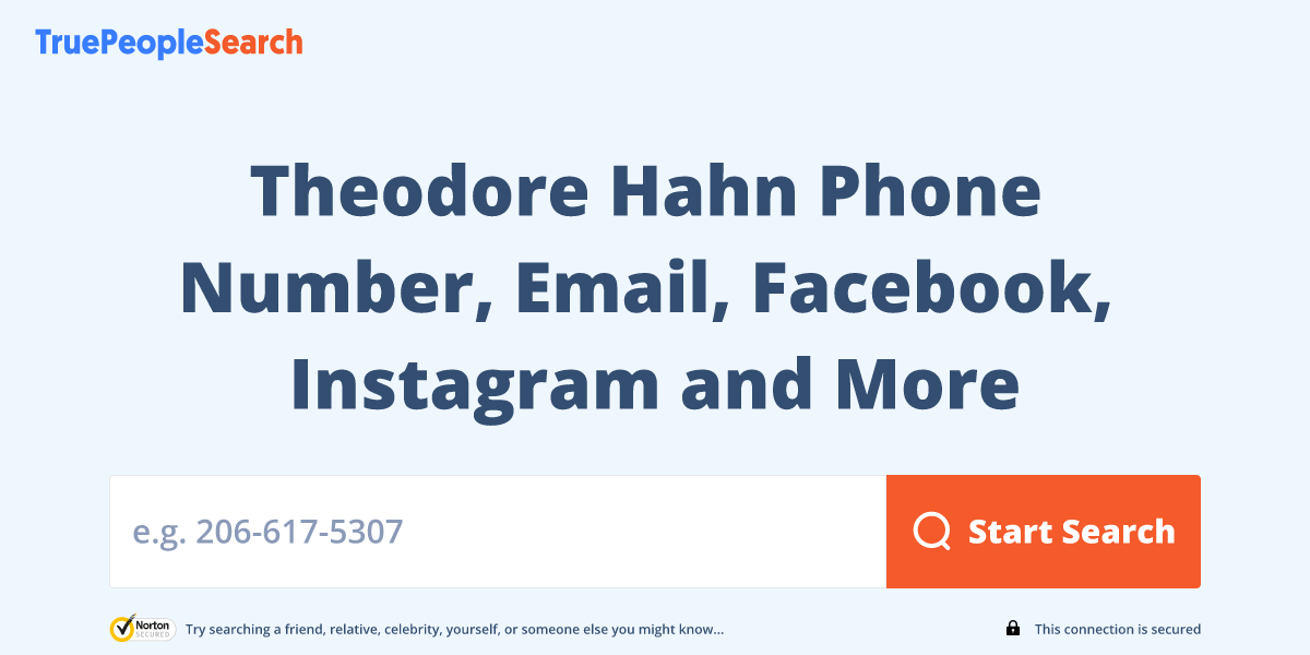 Theodore Hahn: Number, Email, Facebook, Instagram and More