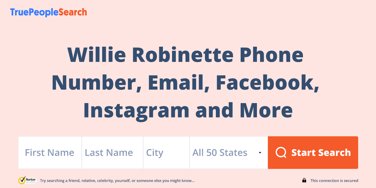 Willie Robinette: Number, Email, Facebook, Instagram and More