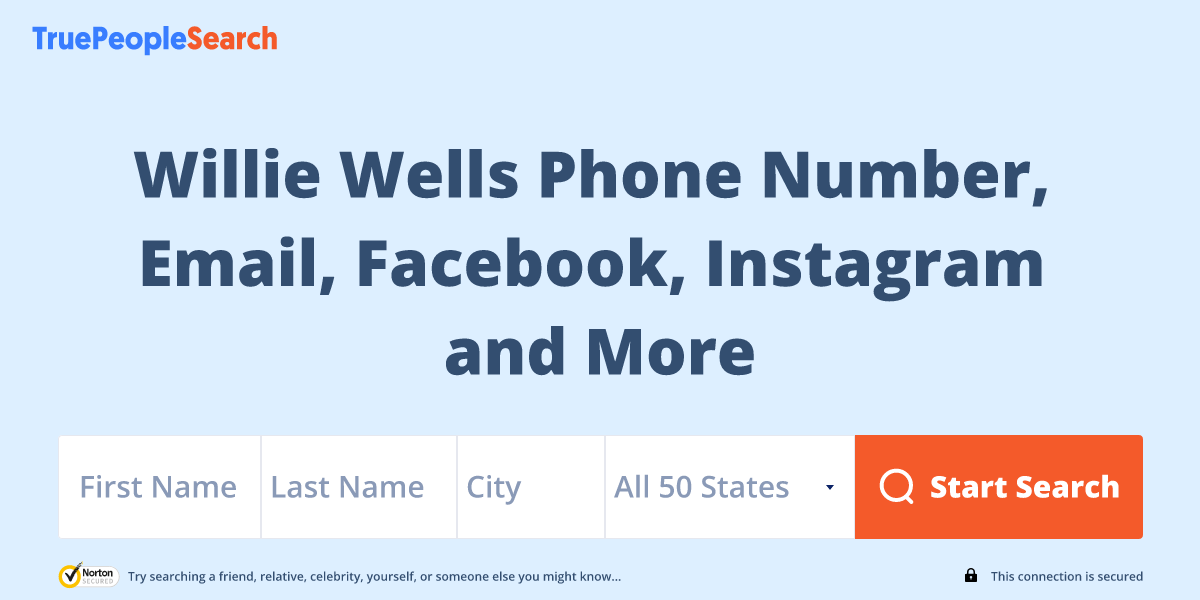 Willie Wells: Number, Email, Facebook, Instagram and More